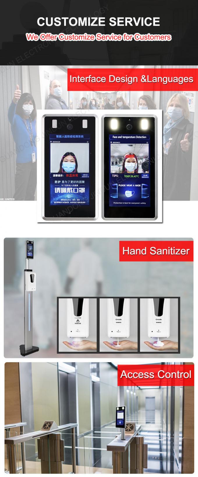 Door Control System Security Face Recognition Temperature Detection